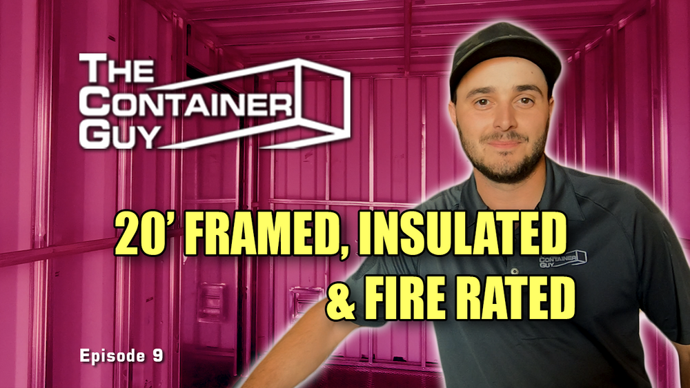 Converting A Shipping Container Into An Insulated, Fire Rated Utility