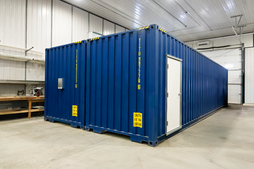 40' Double-Wide Shipping Container Connection Kit with Weld-Free Heade