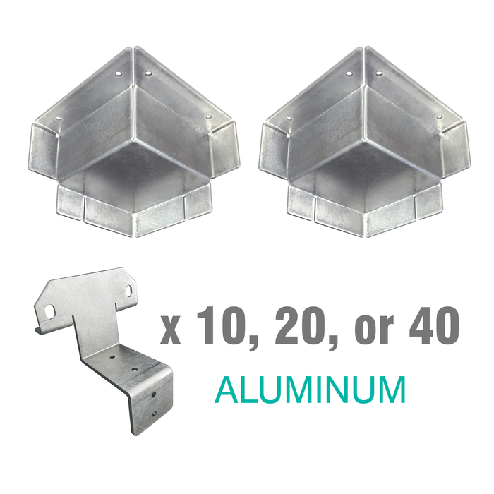 SSB™ Steel Stud Framing Kit (12 Gauge Aluminum Brackets) - 2 Corner Ca