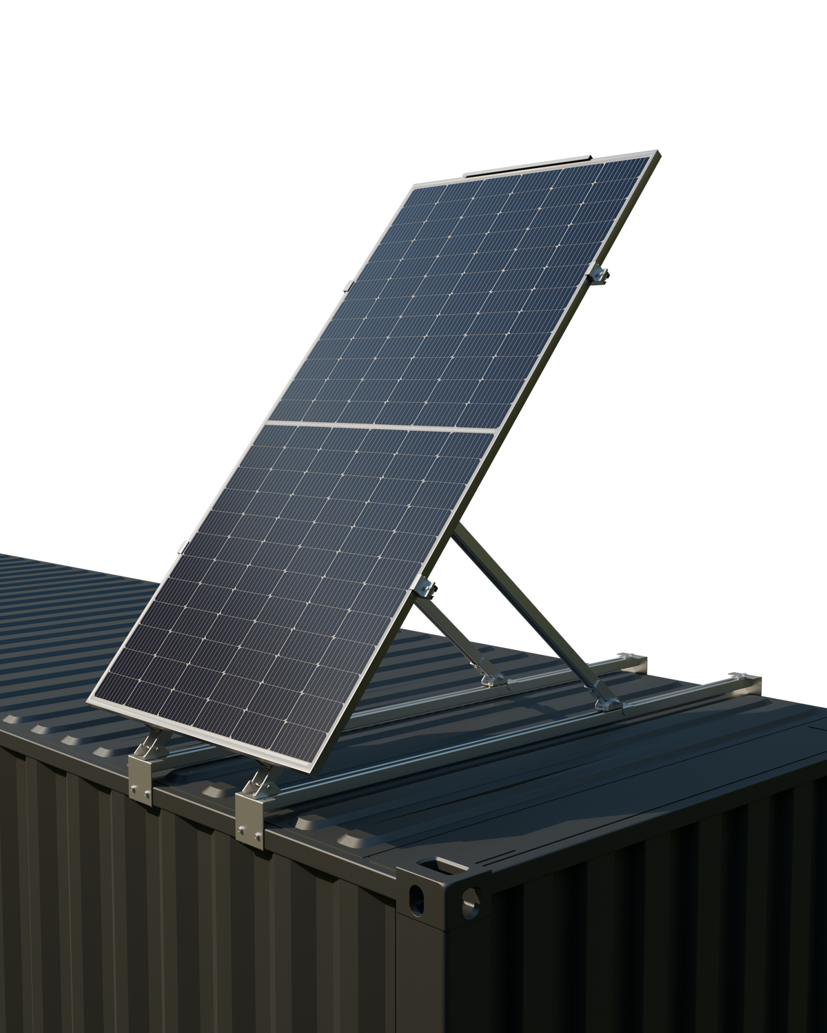 Solar Panel Mounting Kit for Container Roof (Weld-Free)