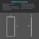 36" Insulated Steel Man Door & Frame Kit (Slab, Lever, Sweep & Hinges)