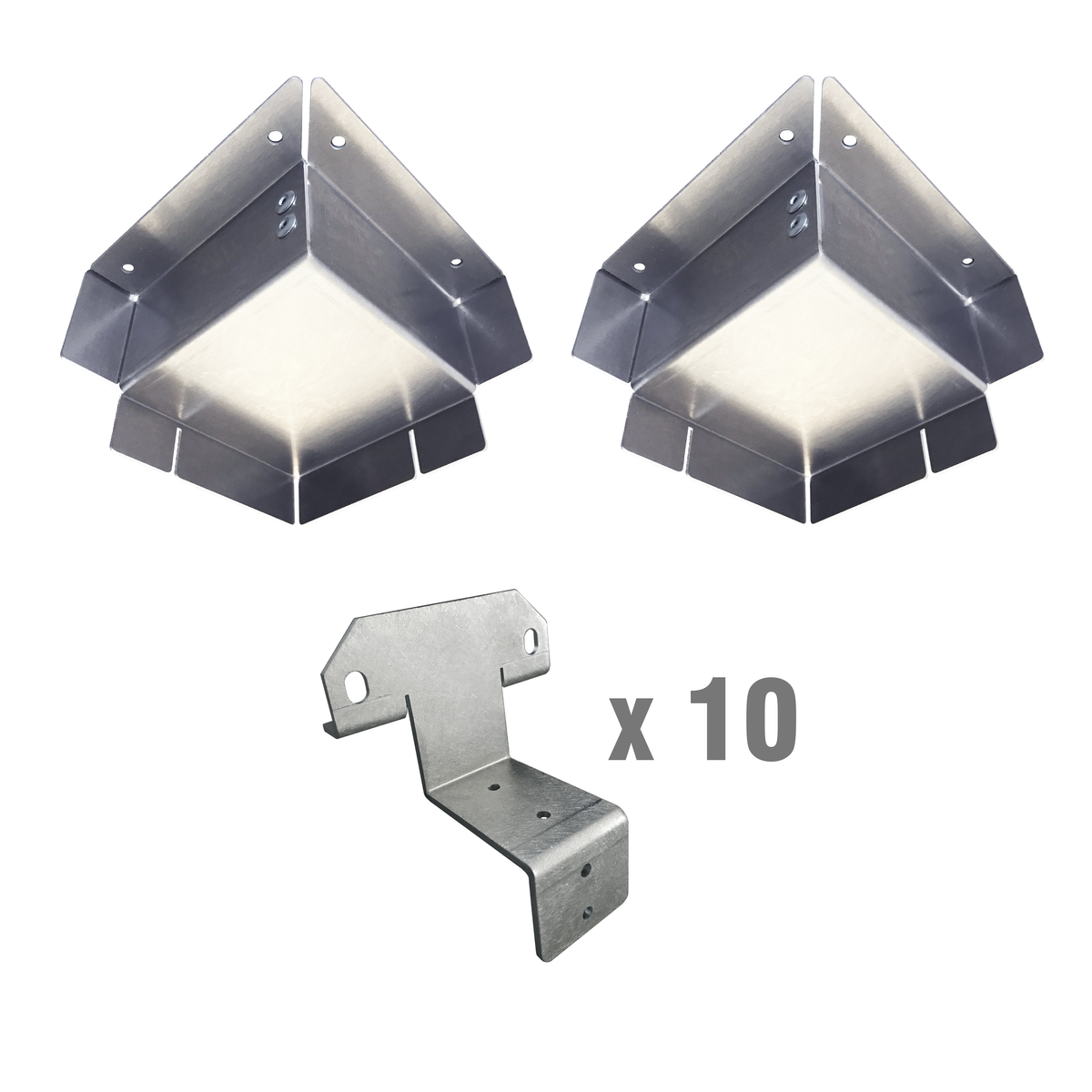 SSB™ Steel Stud Framing Kit (12 Gauge Aluminum Brackets) - 2 Corner Ca