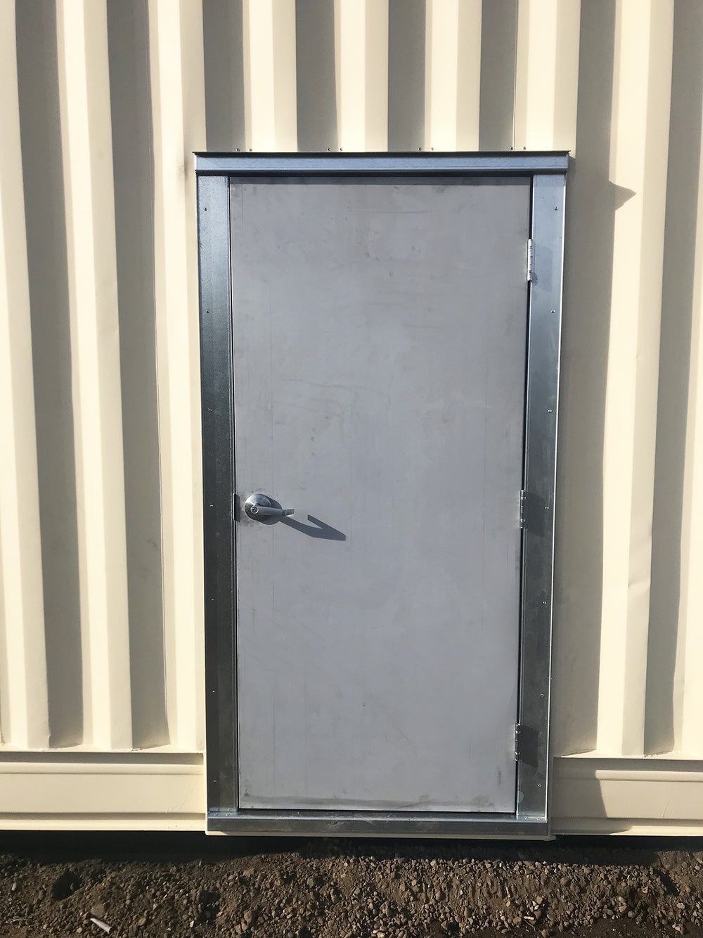 36" Steel Man Door & Frame Kit (Slab, Lever, Sweep & Hinges)