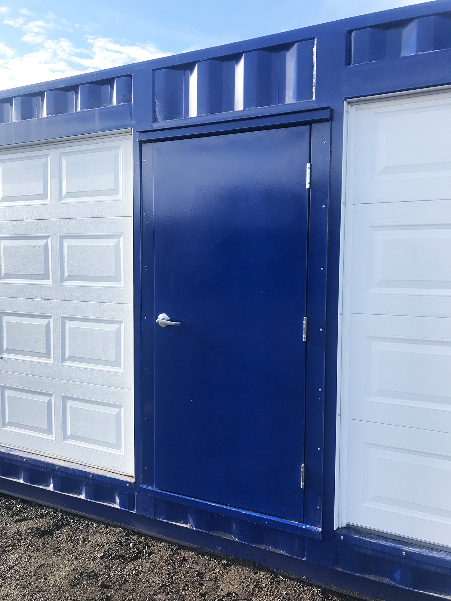 36" Steel Man Door & Frame Bundle (Slab, Lever, Sweep & Hinges)